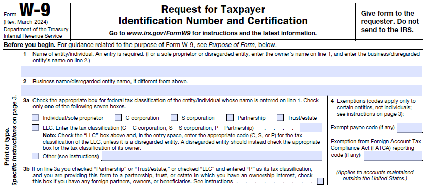 Form W-9 Updates: 9 Key Changes 2024